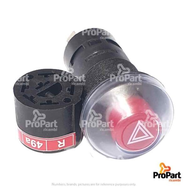 Push Button Switch -Hazard - 2.7659.406.0 - John Deere & others - ProPart